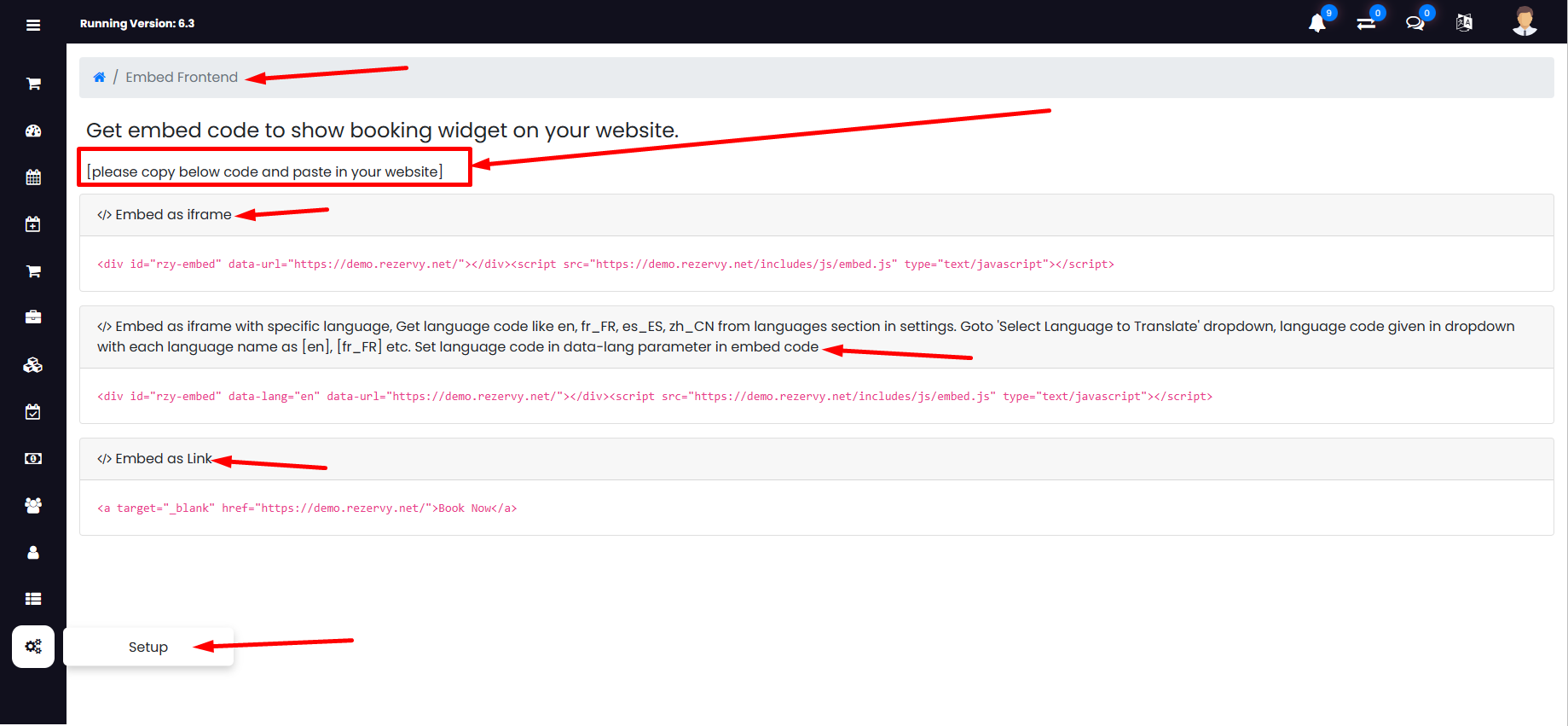 How to display Rezervy booking form in WordPress, Drupal, Opencart, Joomla & other CMS using ...